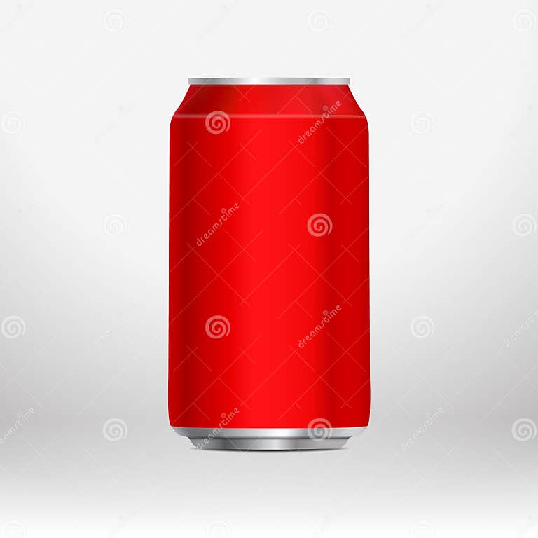 Red can stock vector. Illustration of close, pack, alcohol - 99166247