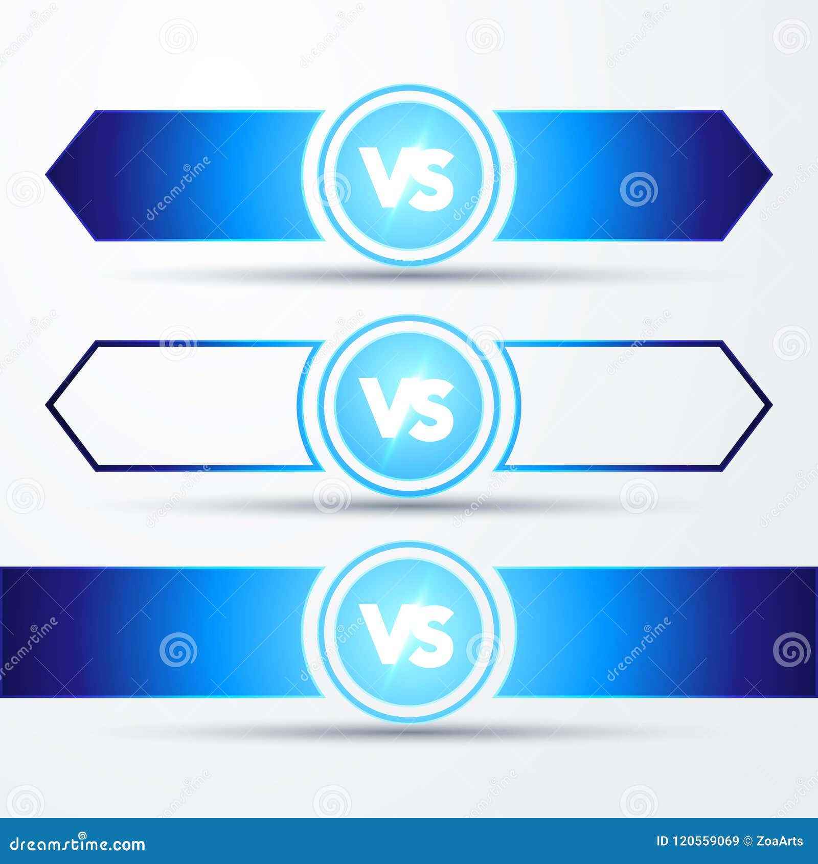 Vector Illustration Isolated VS Versus Sign Concept of Confrontation ...