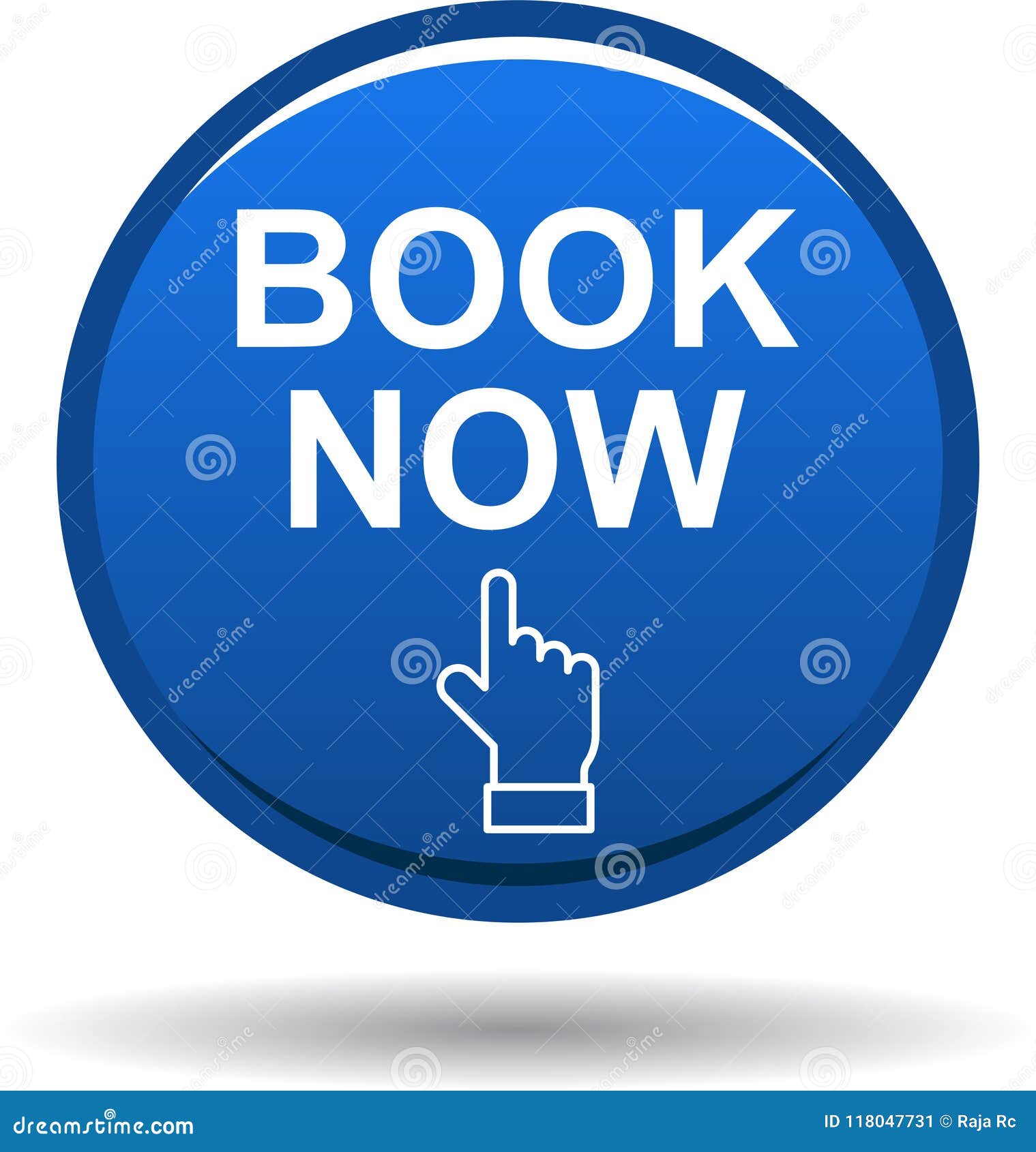 Book Now Icon Web Button Blue Stock Vector - Illustration of button ...