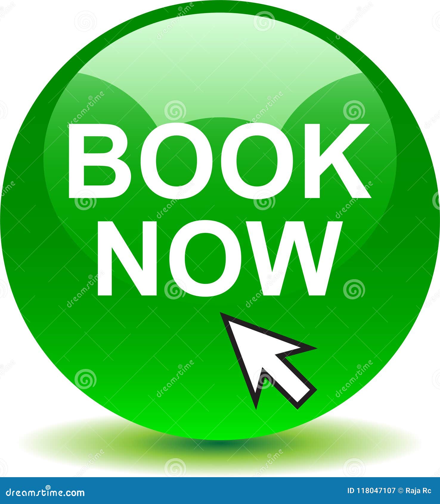 Book Now Icon Web Button Green Stock Vector - Illustration of banner ...