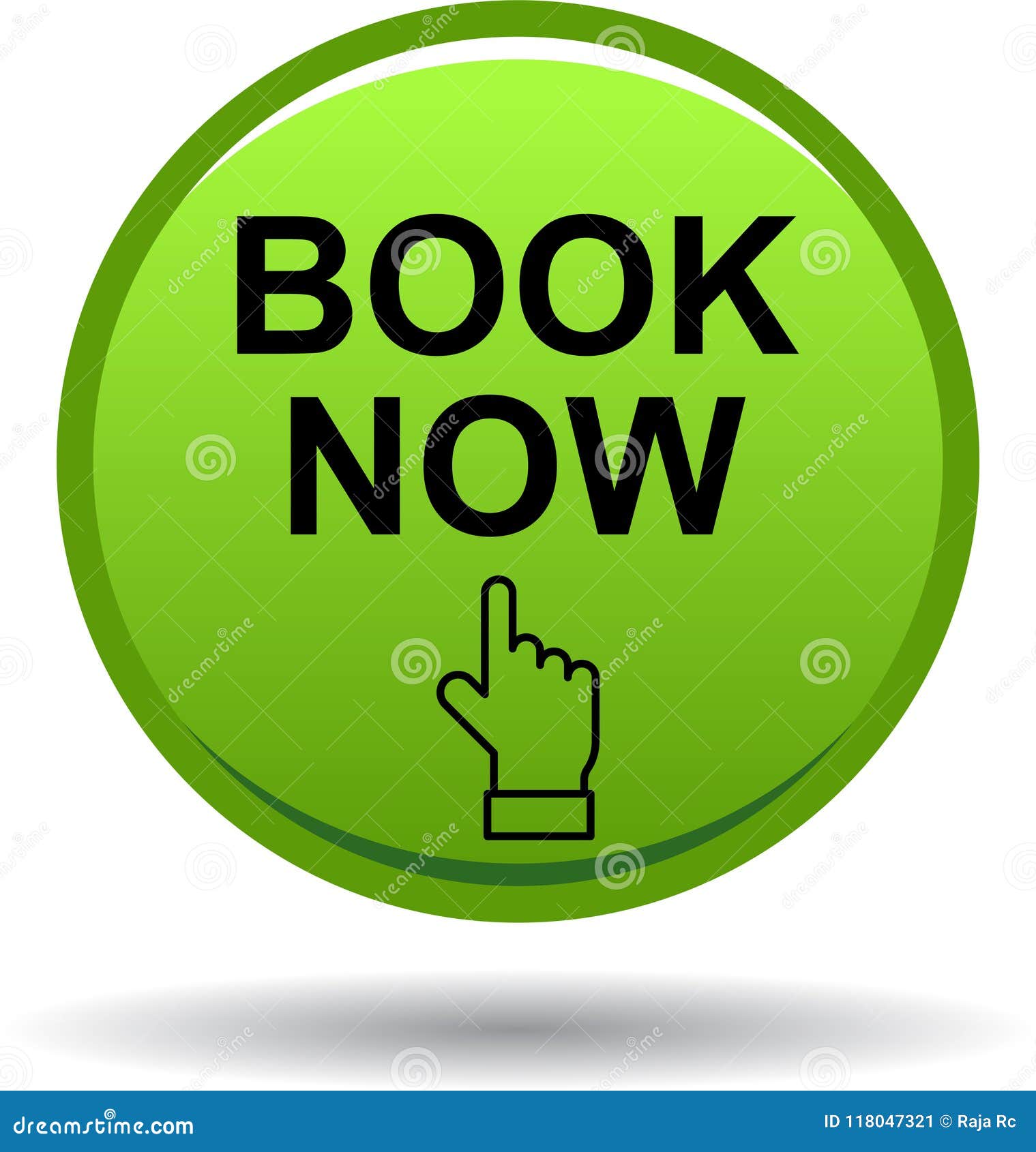 Book Now Icon Web Button Green Stock Vector - Illustration of apply ...