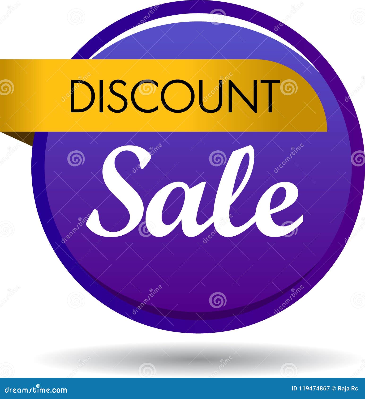 Discount Sale Web Button Icon Stock Vector - Illustration of icon ...