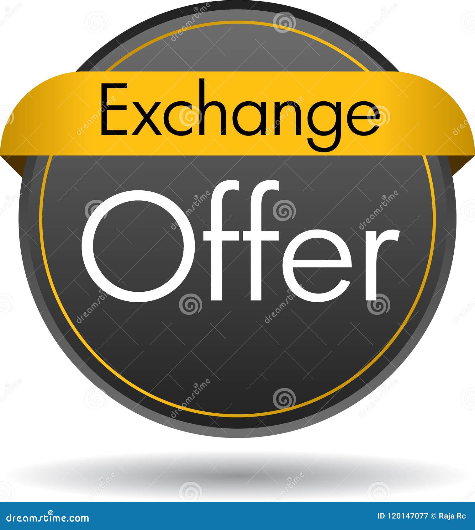 Exchange offer button stock vector. Illustration of clipart - 120147077