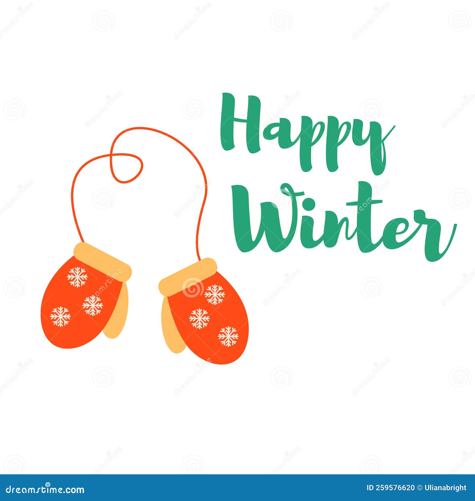 Festive Hand Drawn Lettering. Vector Illustration Isolated on White ...