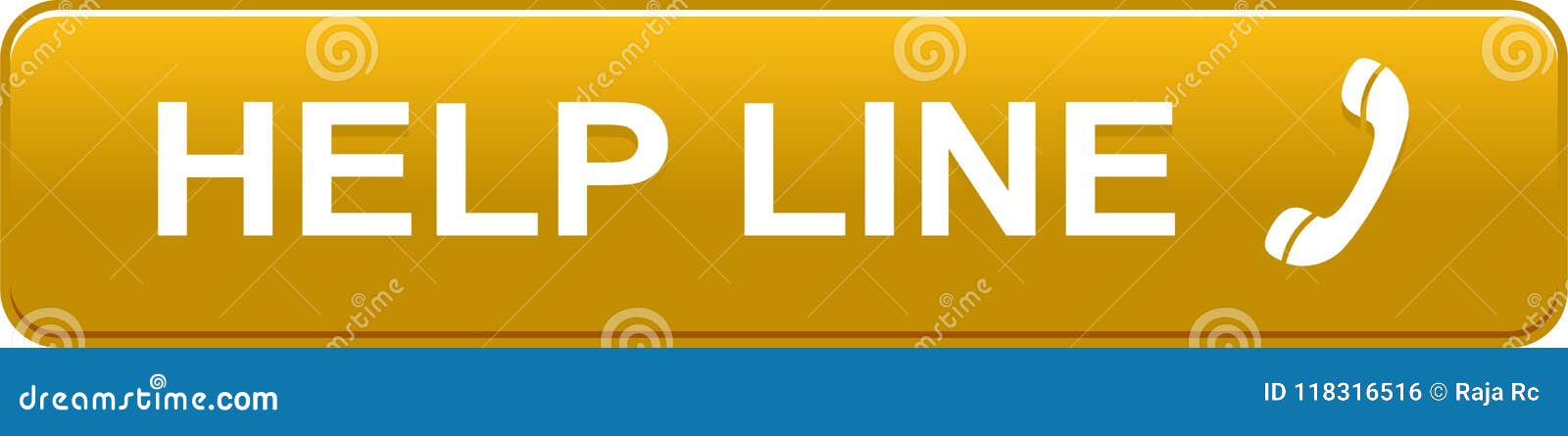 Help Line Web Button Golden Orange Stock Vector - Illustration of ...