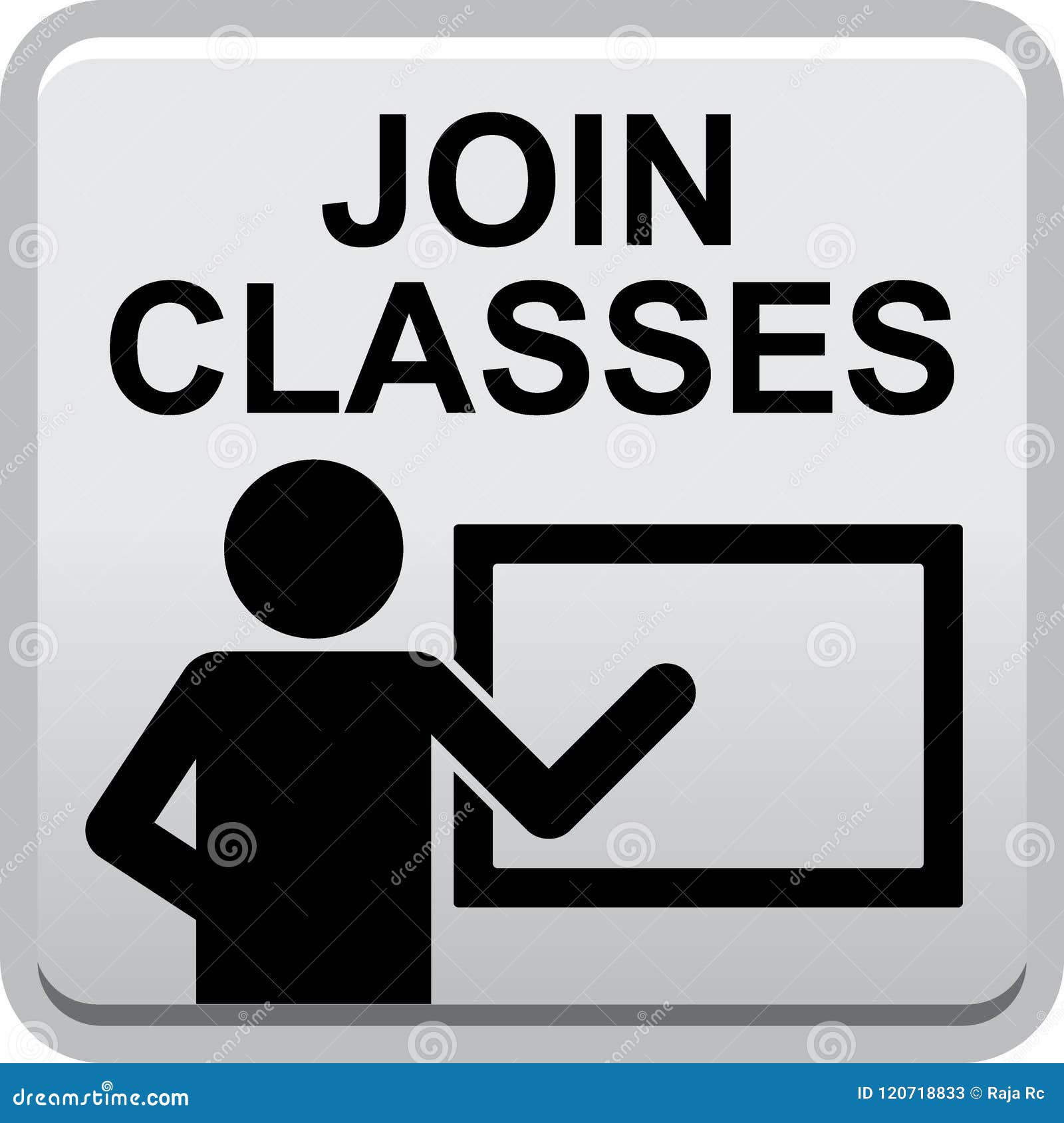 Join classes stock vector. Illustration of buttons, color - 120718833