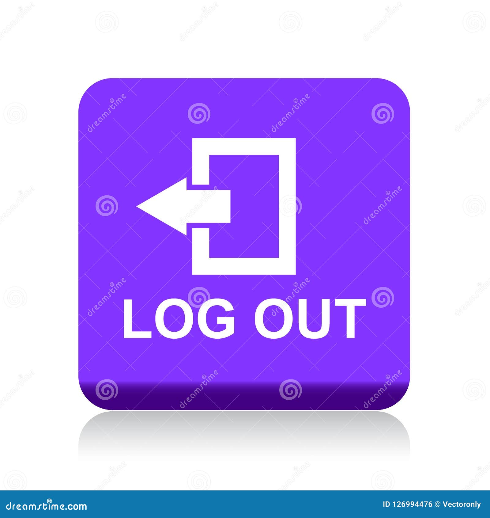 Log out stock illustration. Illustration of business - 126994476