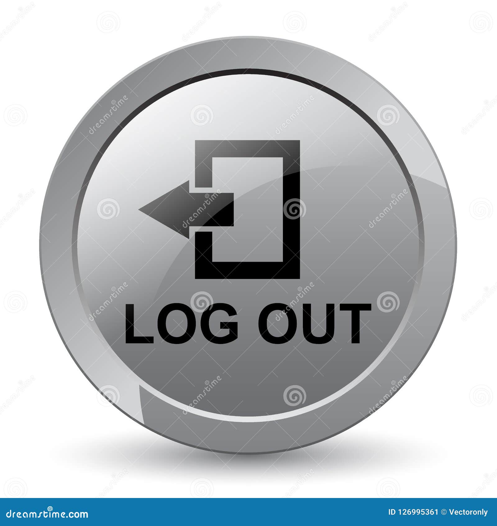 Log out stock illustration. Illustration of isolated - 126995361