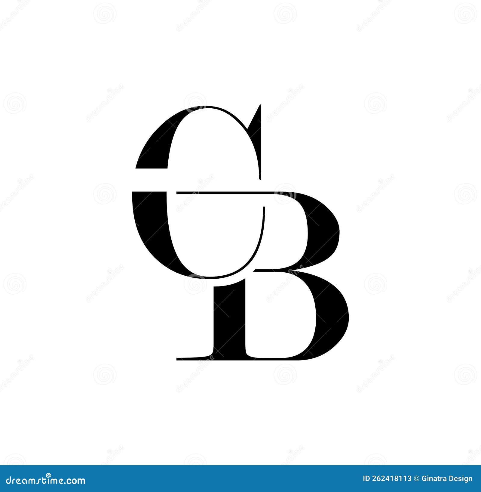 Monogram Logo Vector Initial Letters CB Stock Vector - Illustration of ...
