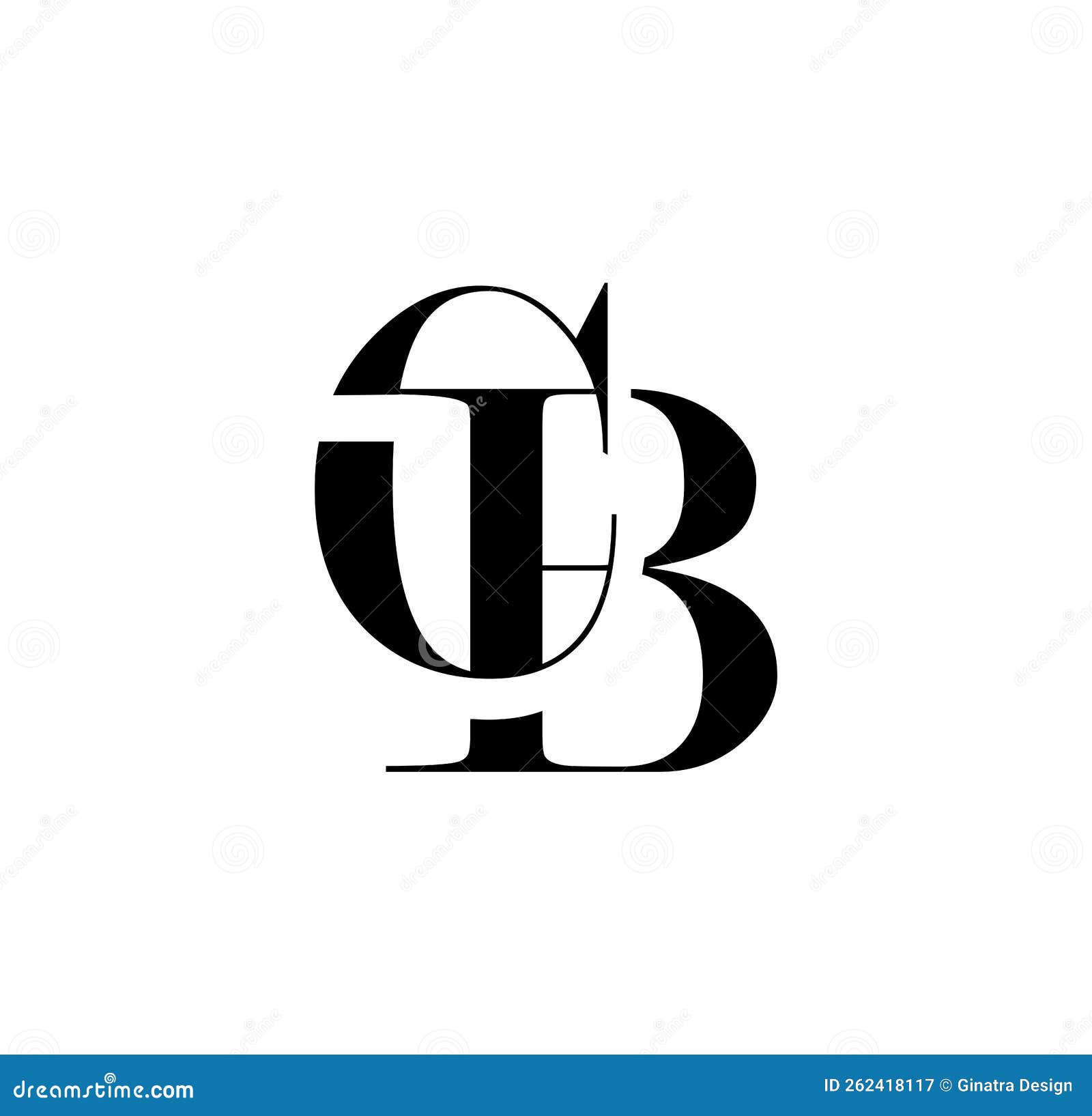 Monogram Logo Vector Initial Letters CB Stock Vector - Illustration of ...