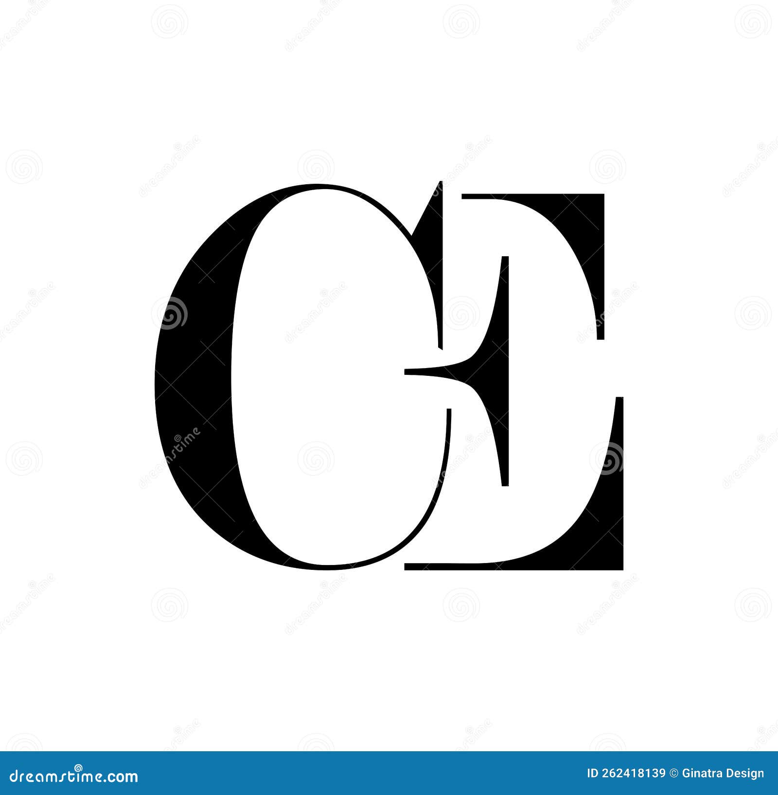 Monogram Logo Vector Initial Letters CE Stock Vector - Illustration of ...