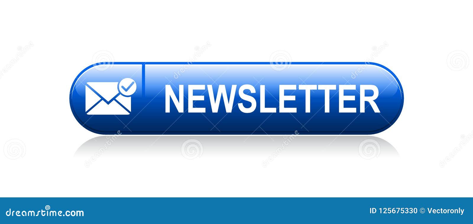 Newsletter Mail Icon Button Stock Illustration - Illustration of ...