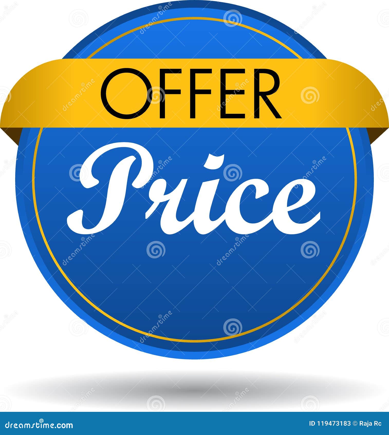 Offer Price Web Button Icon Stock Vector - Illustration of graphic ...