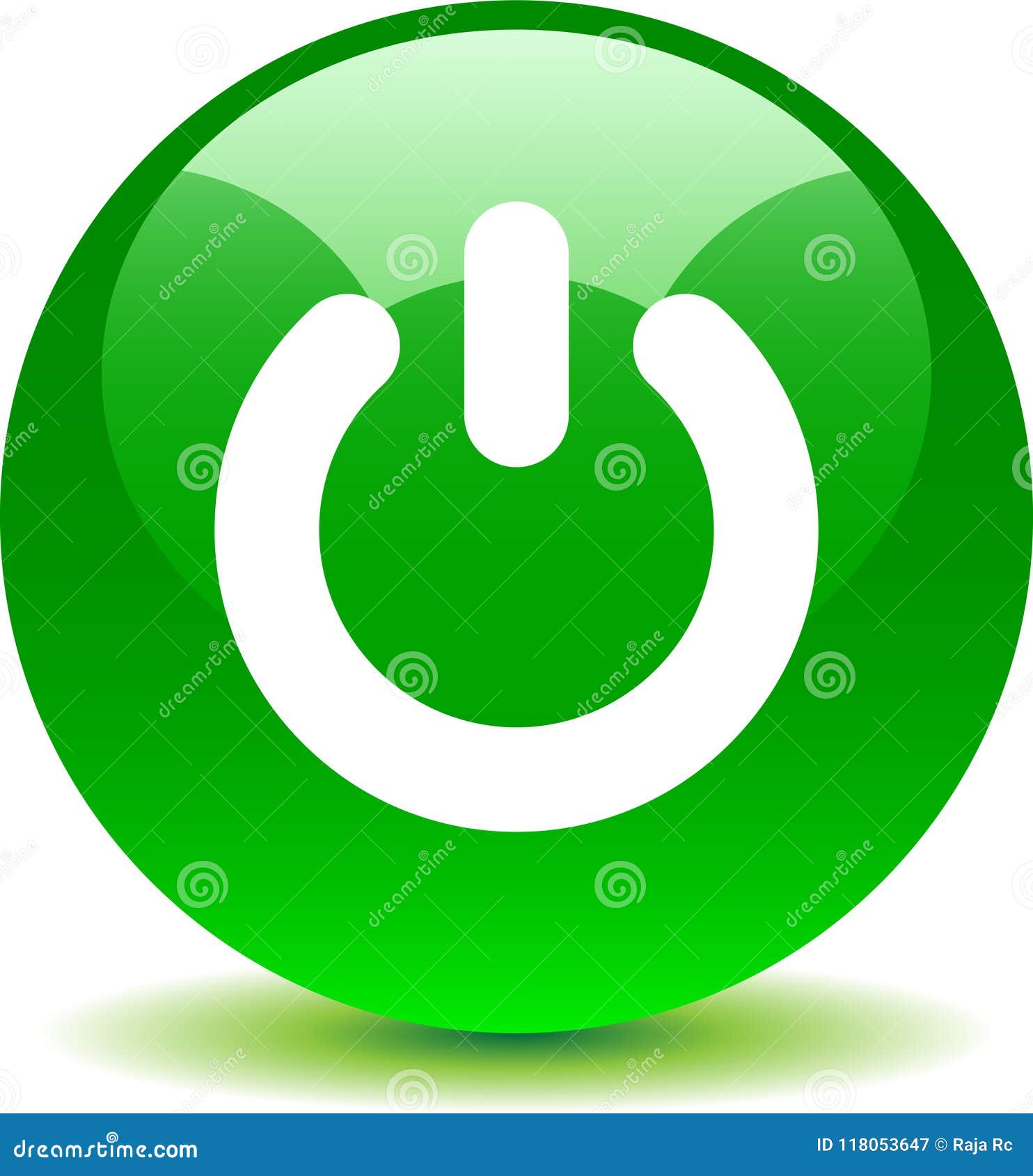 Green Power Button
