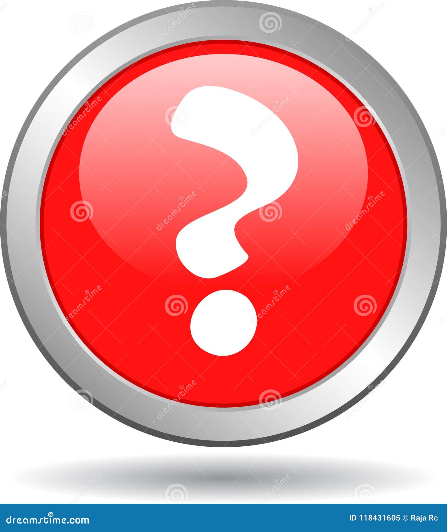 Question Mark Web Button Red Stock Vector - Illustration of abstract ...