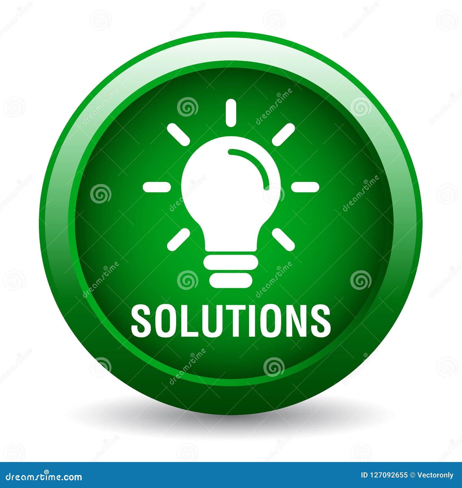Solutions bulb icon stock vector. Illustration of details - 127092655