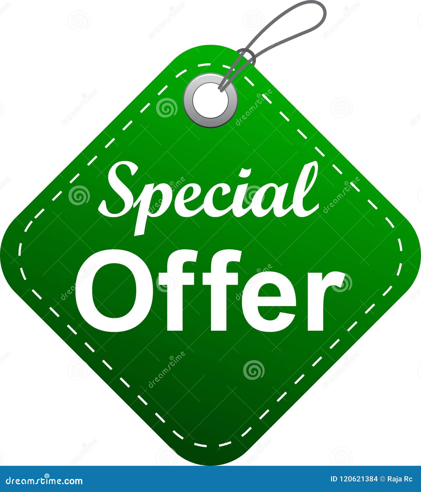 Special Offer Tag Label Green Stock Illustration - Illustration of ...