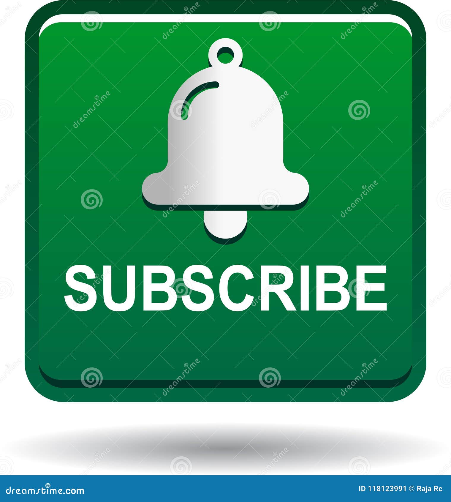 Subscribe Now Icon Web Button Green Stock Vector - Illustration of blog ...