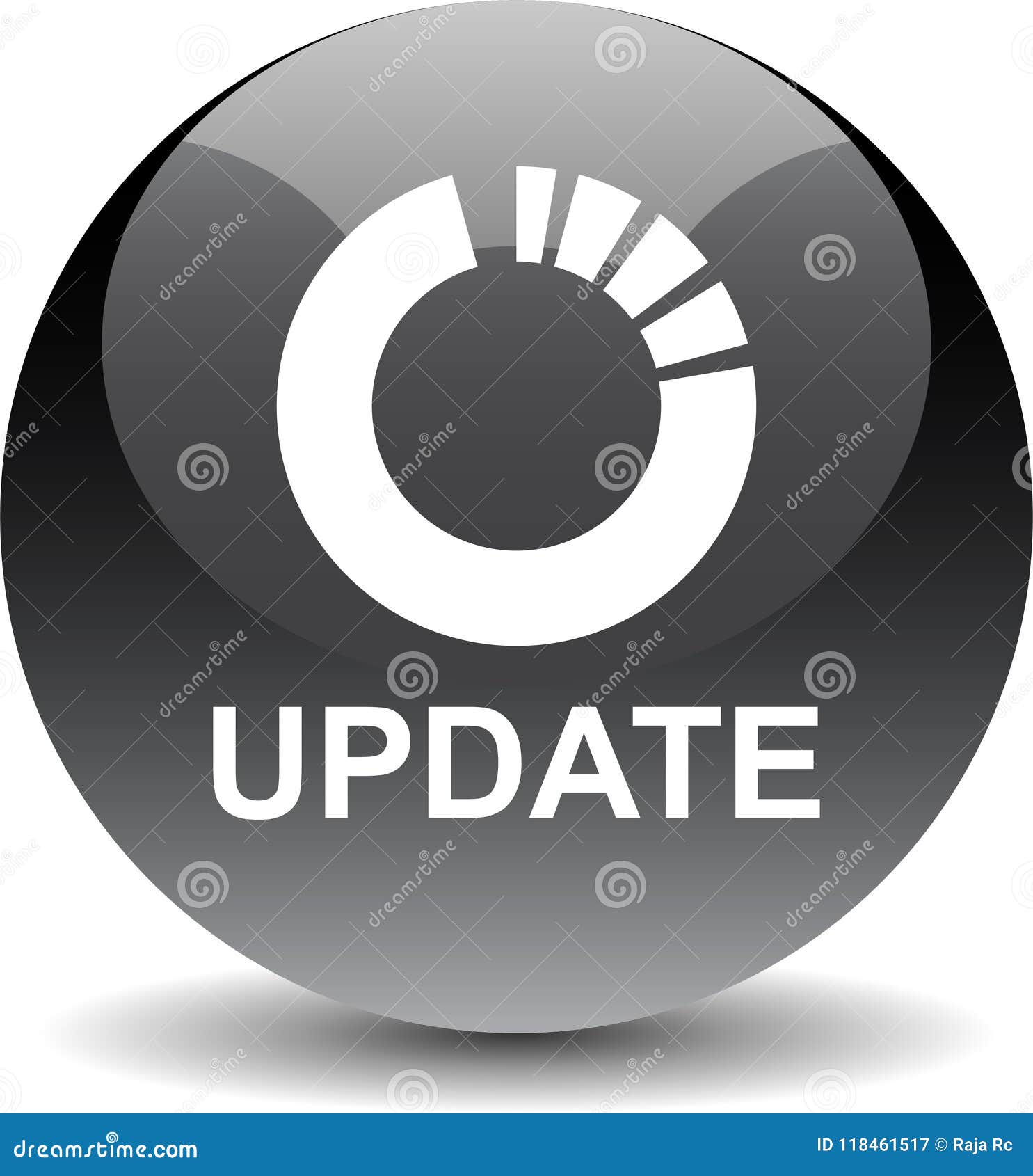 Update now web button stock vector. Illustration of data - 118461517