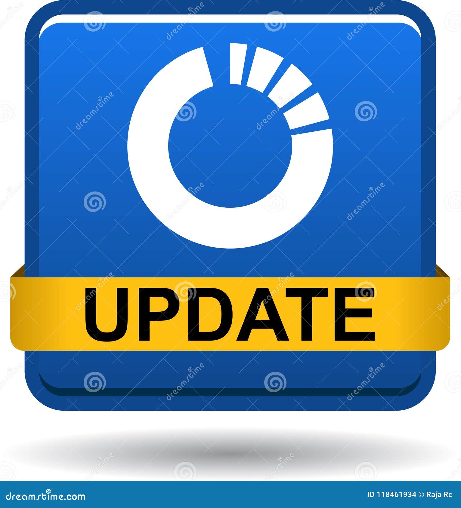 Update now web button stock vector. Illustration of business - 118461934