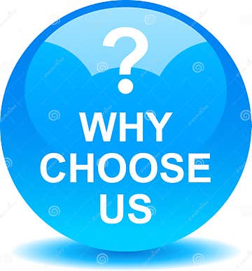 Why choose us button stock vector. Illustration of dark - 120724367