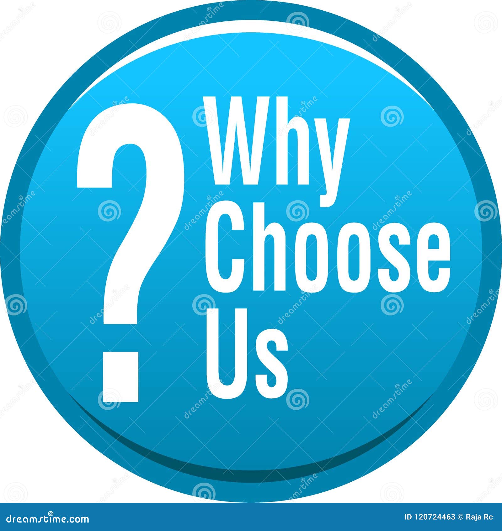 Why choose us button stock vector. Illustration of glowing - 120724463