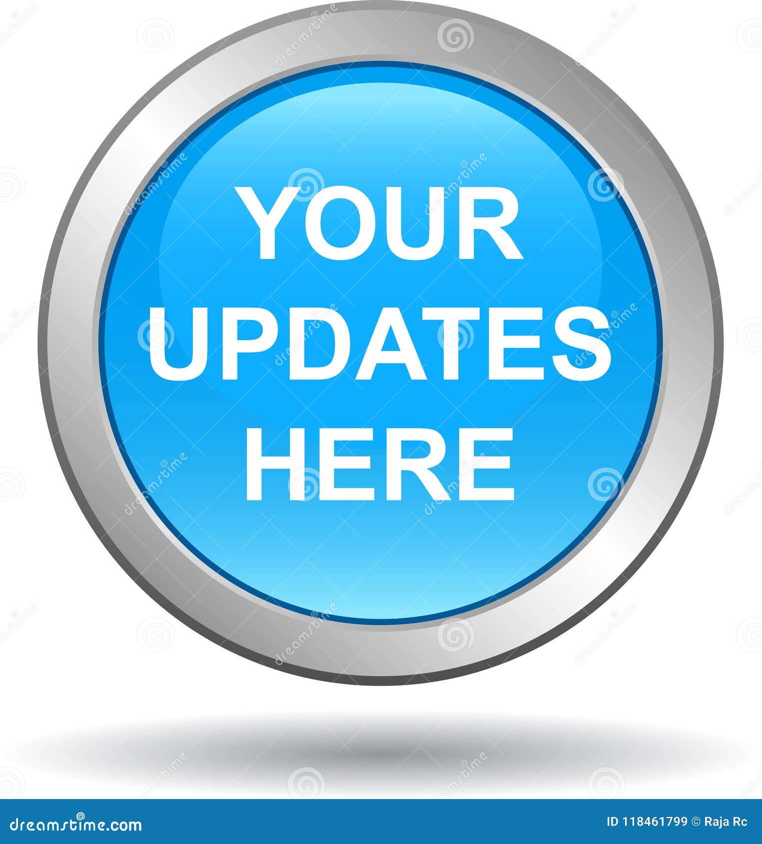 Your Updates Here Web Button Stock Vector - Illustration of buttons ...