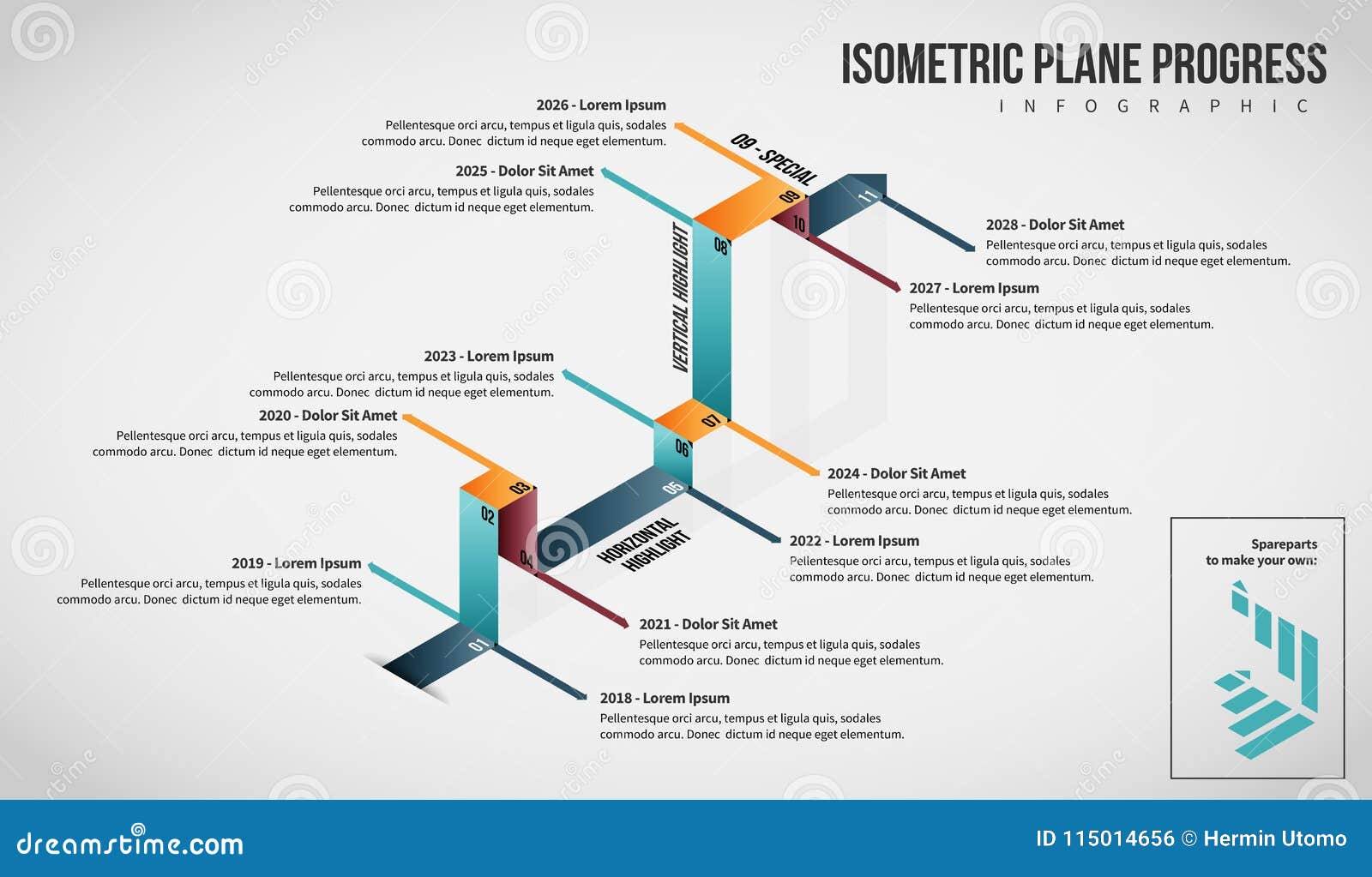 Isometric Plane Vector Illustration | CartoonDealer.com #69937008
