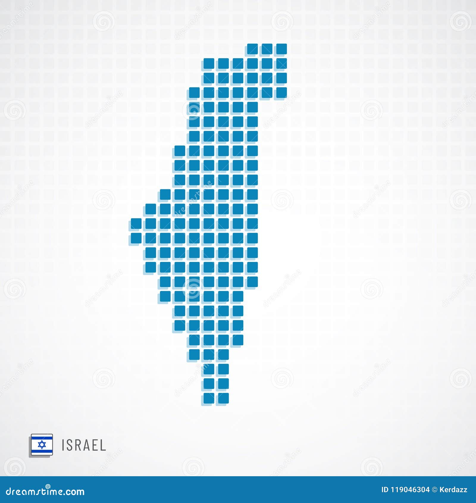 Israel map and flag icon stock vector. Illustration of geography ...