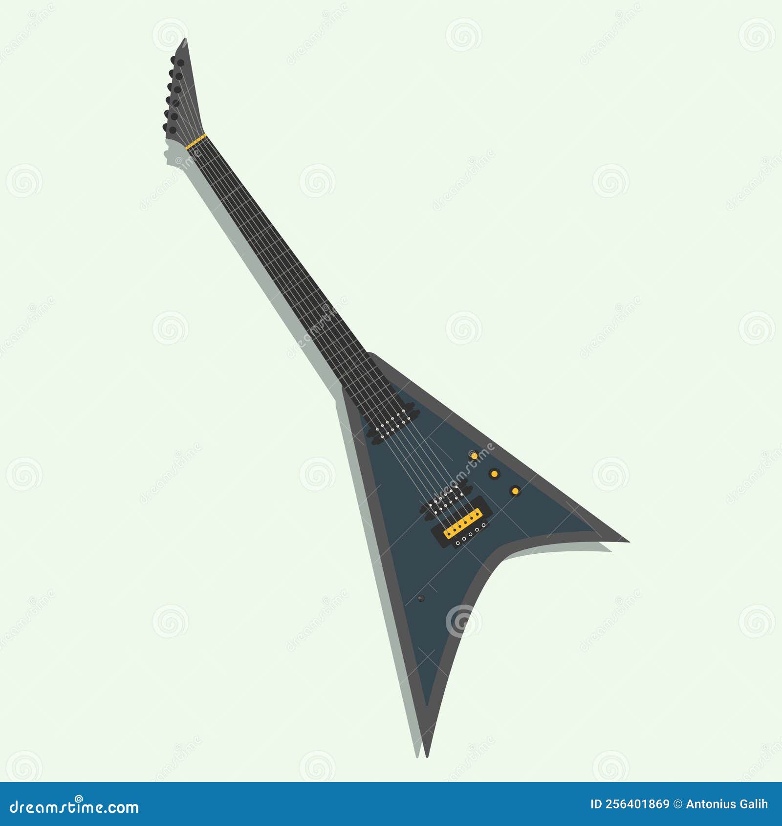 Vector Illustration Of A Jackson Randy Rhoads Electrical Guitar ...