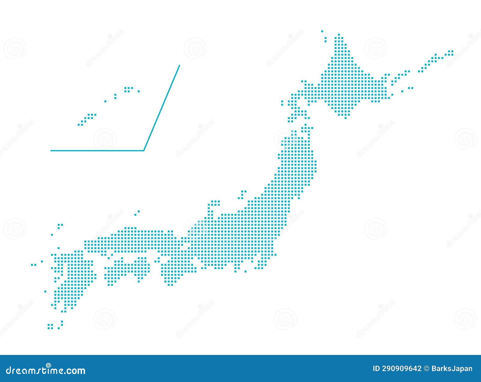 Vector Illustration of Japan Map Stock Vector - Illustration of ...