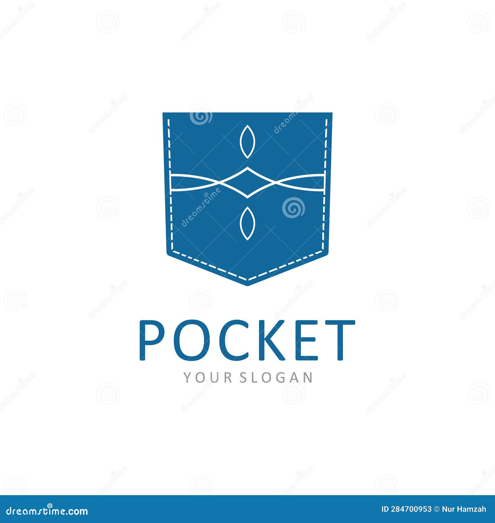 Jeans Pocket Logo Template Vector Illustration Stock Vector ...