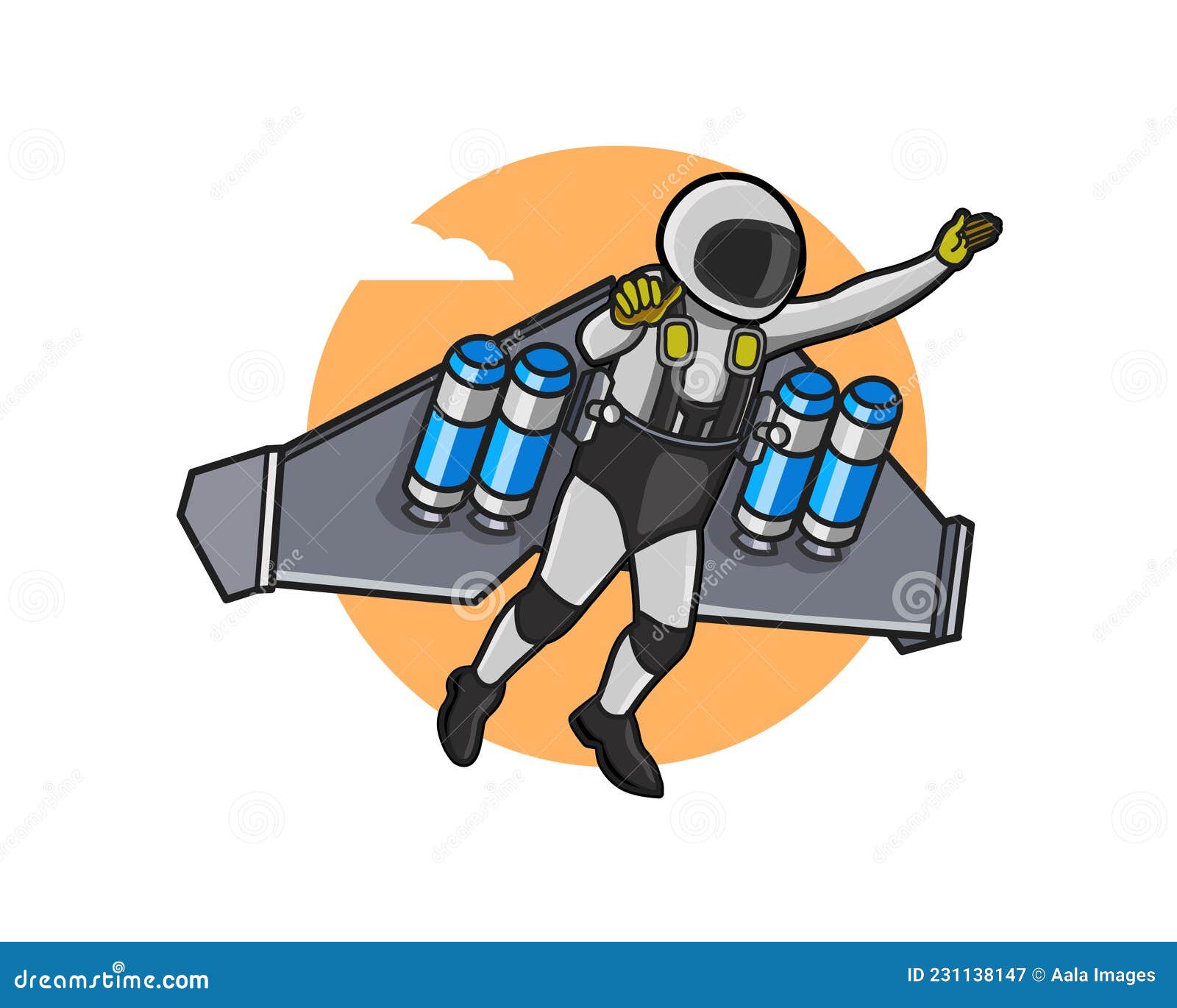Vector Illustration of Jet Suit Stock Vector - Illustration of ...