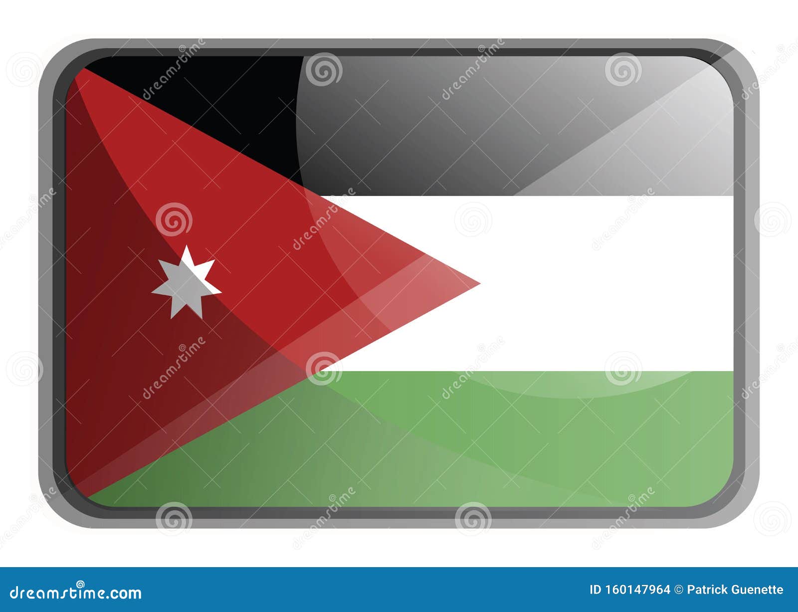 Vector Map Of Jordan. High Detailed Country Map With Division, Cities ...