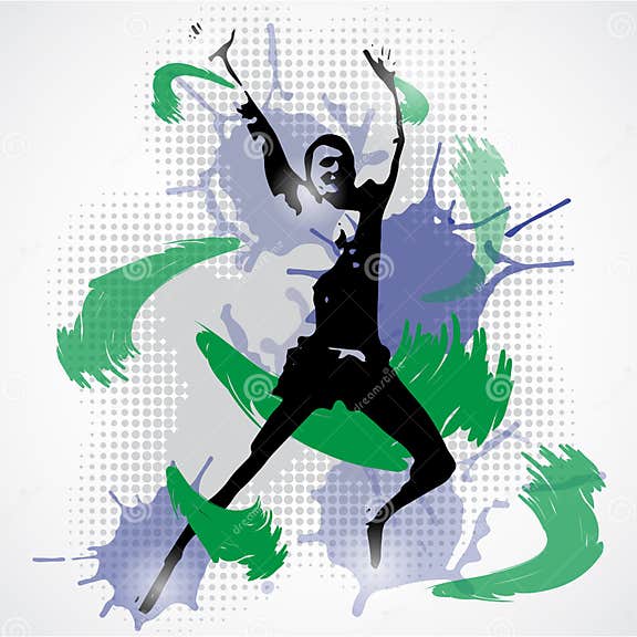 Vector Illustration of Jumping Man Stock Illustration - Illustration of ...