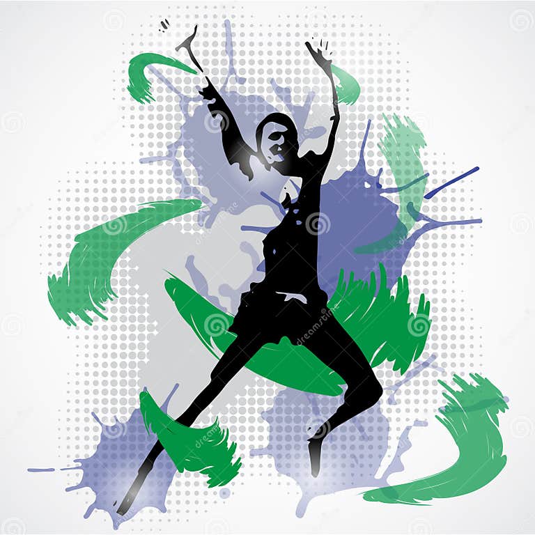 Vector Illustration of Jumping Man Stock Illustration - Illustration of ...