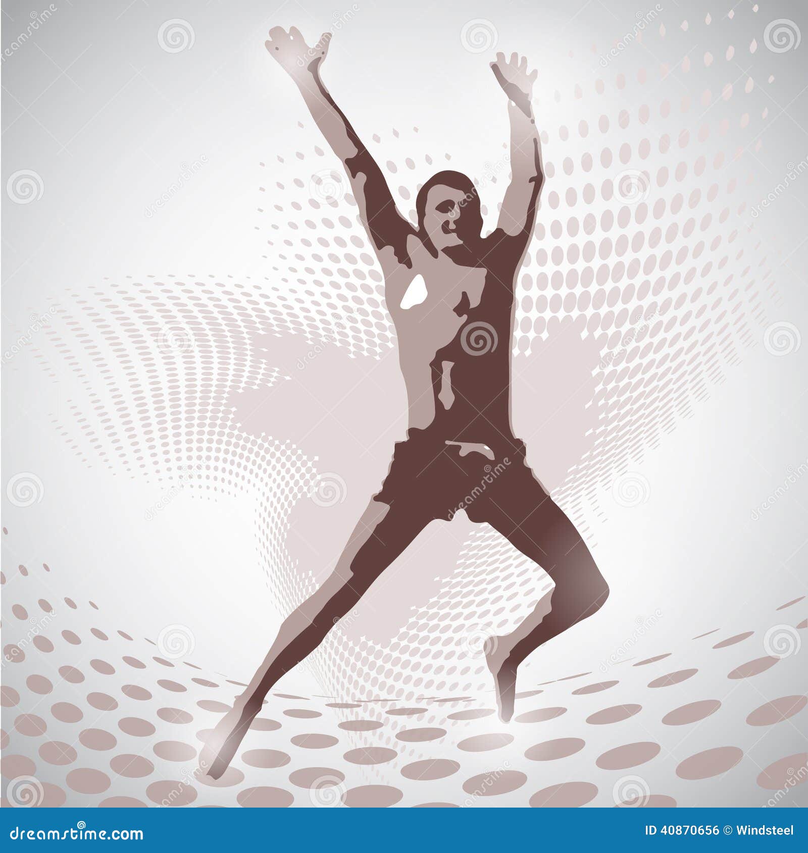 Vector Illustration of Jumping Man Stock Illustration - Illustration of ...