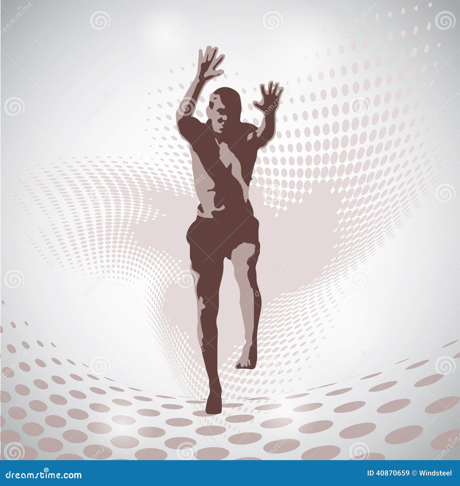 Vector Illustration of Jumping Man Stock Vector - Illustration of ...