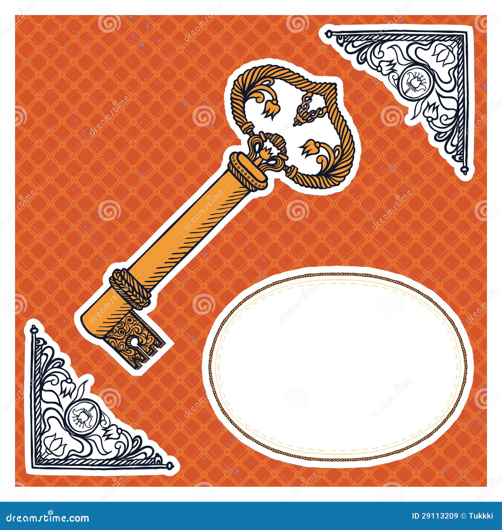 Vector Illustration of a Key Stock Vector - Illustration of graphic ...