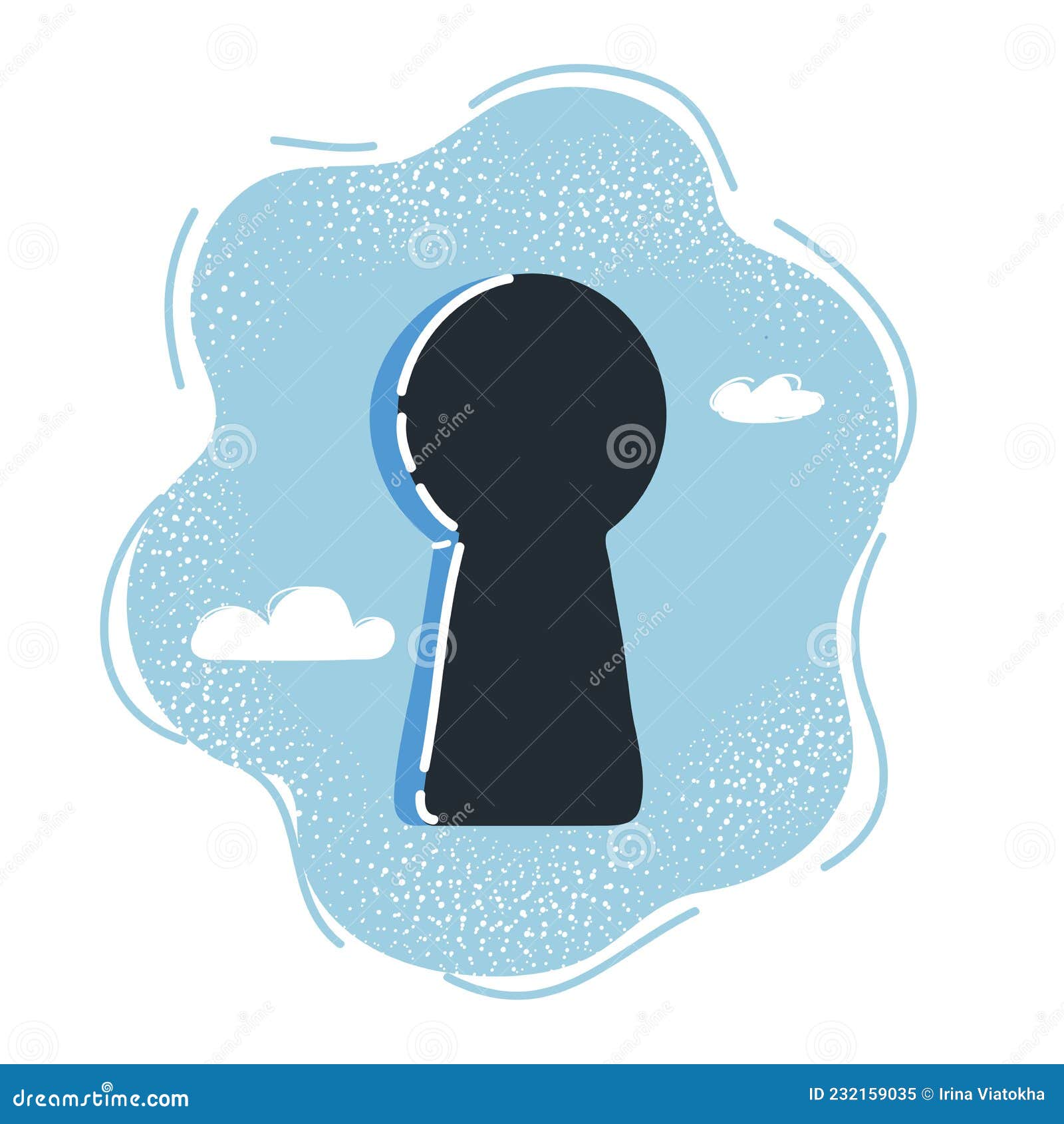 Vector Illustration of Keyhole Stock Vector - Illustration of access ...