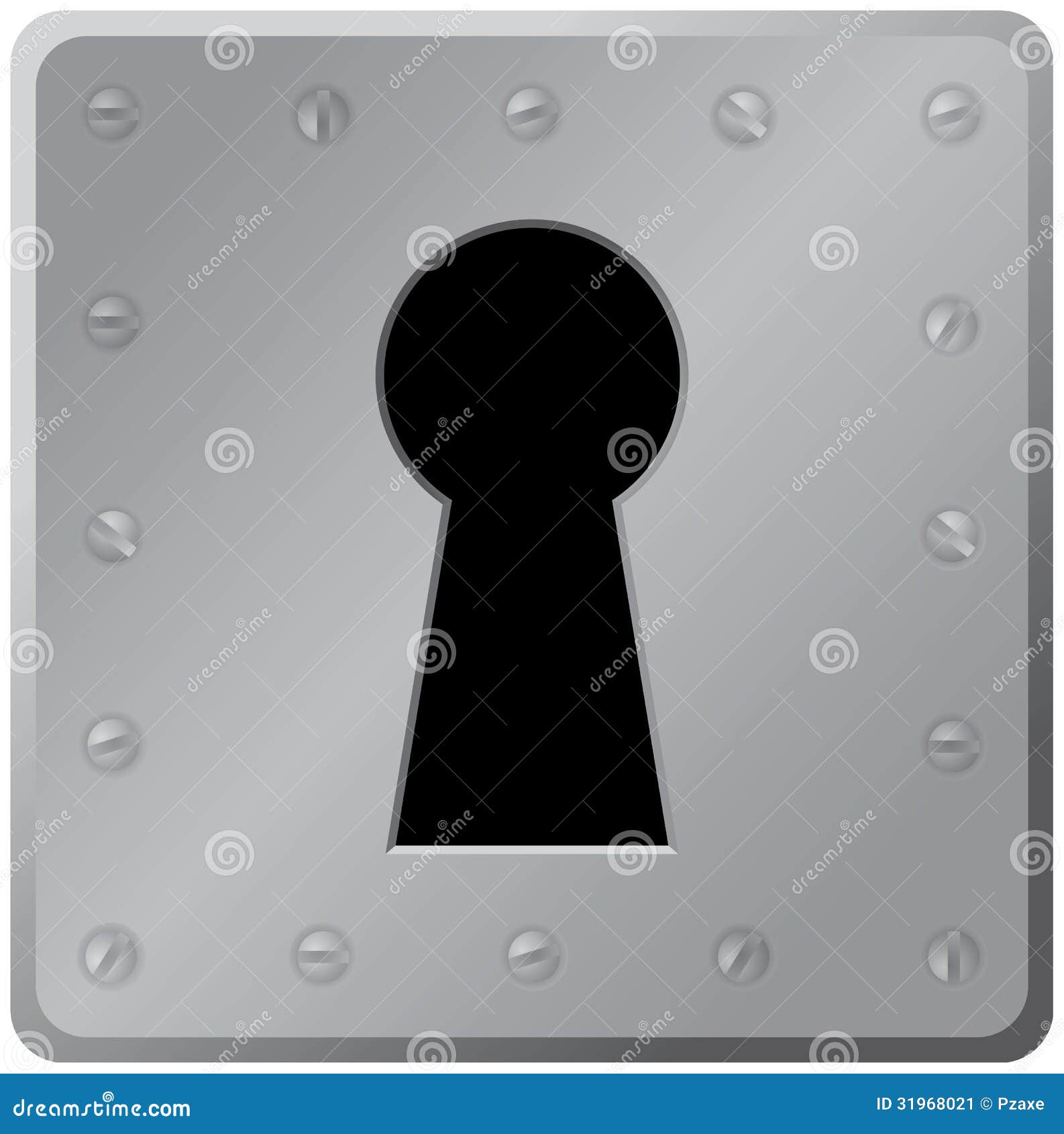 Vector Illustration - Keyhole on White Background Stock Vector ...
