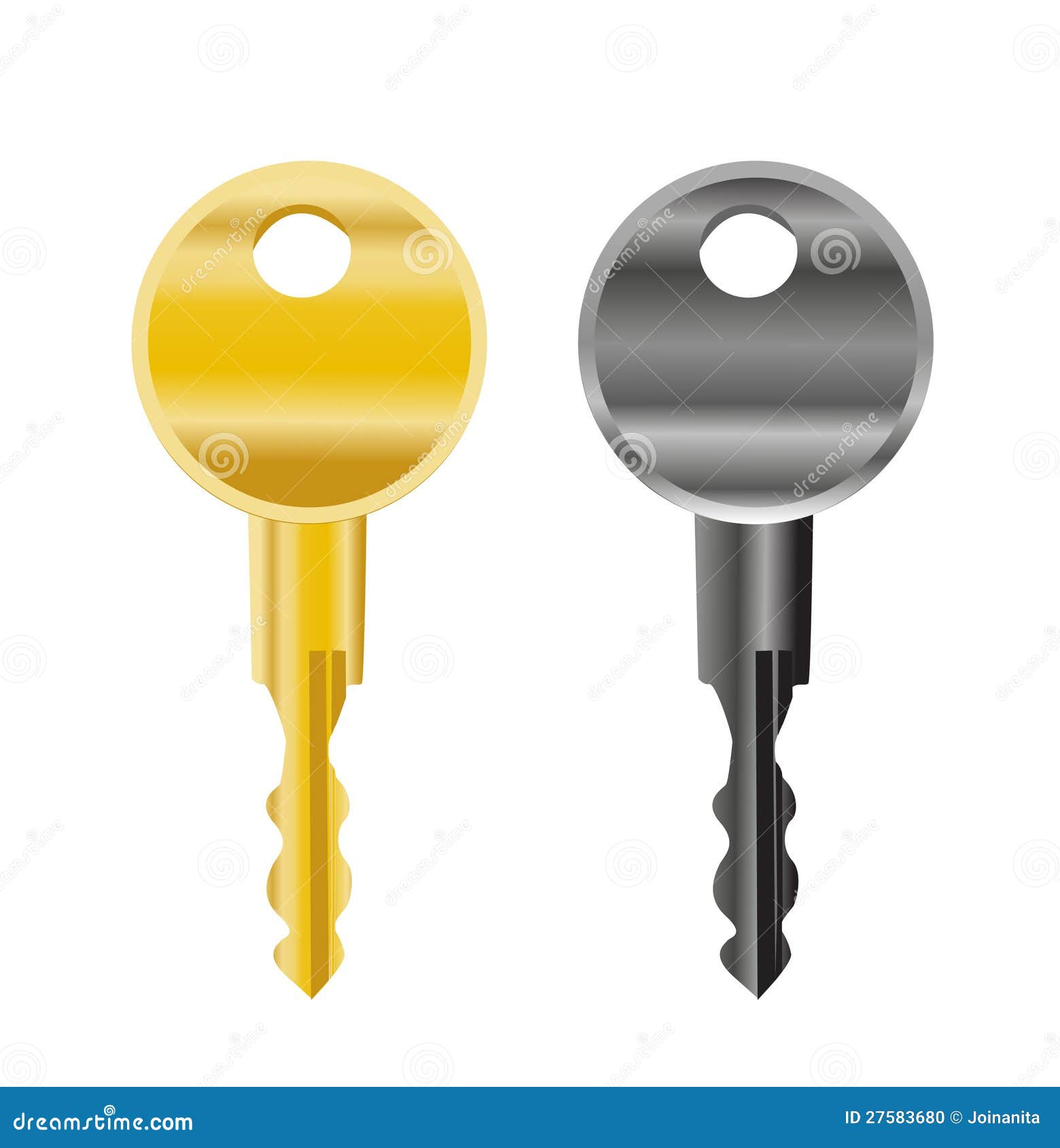 Vector Illustration of Keys Stock Vector - Illustration of abstract ...