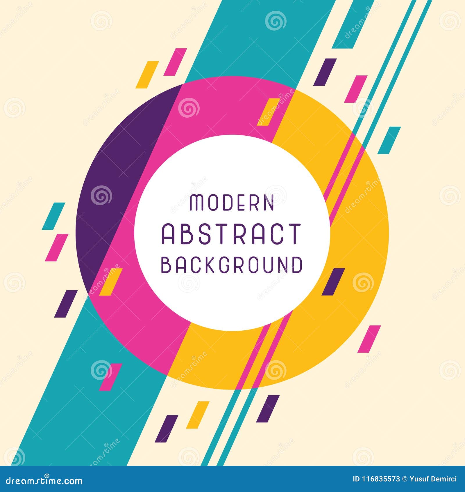 Vector Illustration of Kids Abstract Background Stock Vector ...