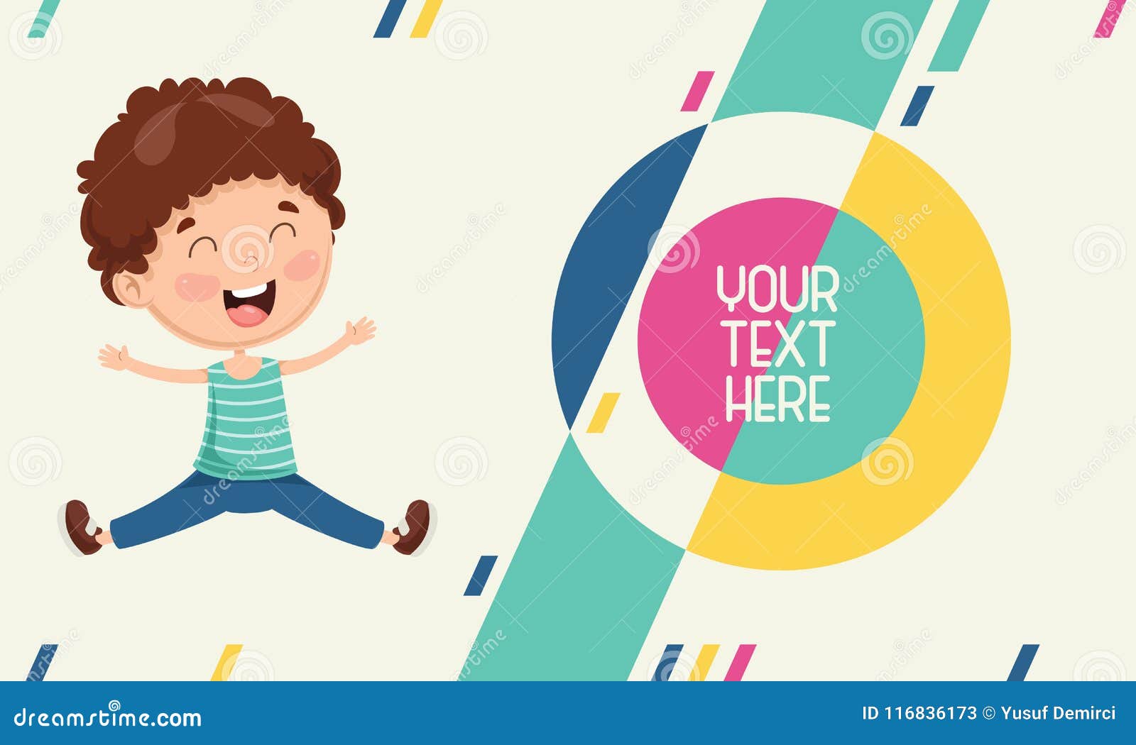 Vector Illustration of Kids Abstract Background Stock Vector ...