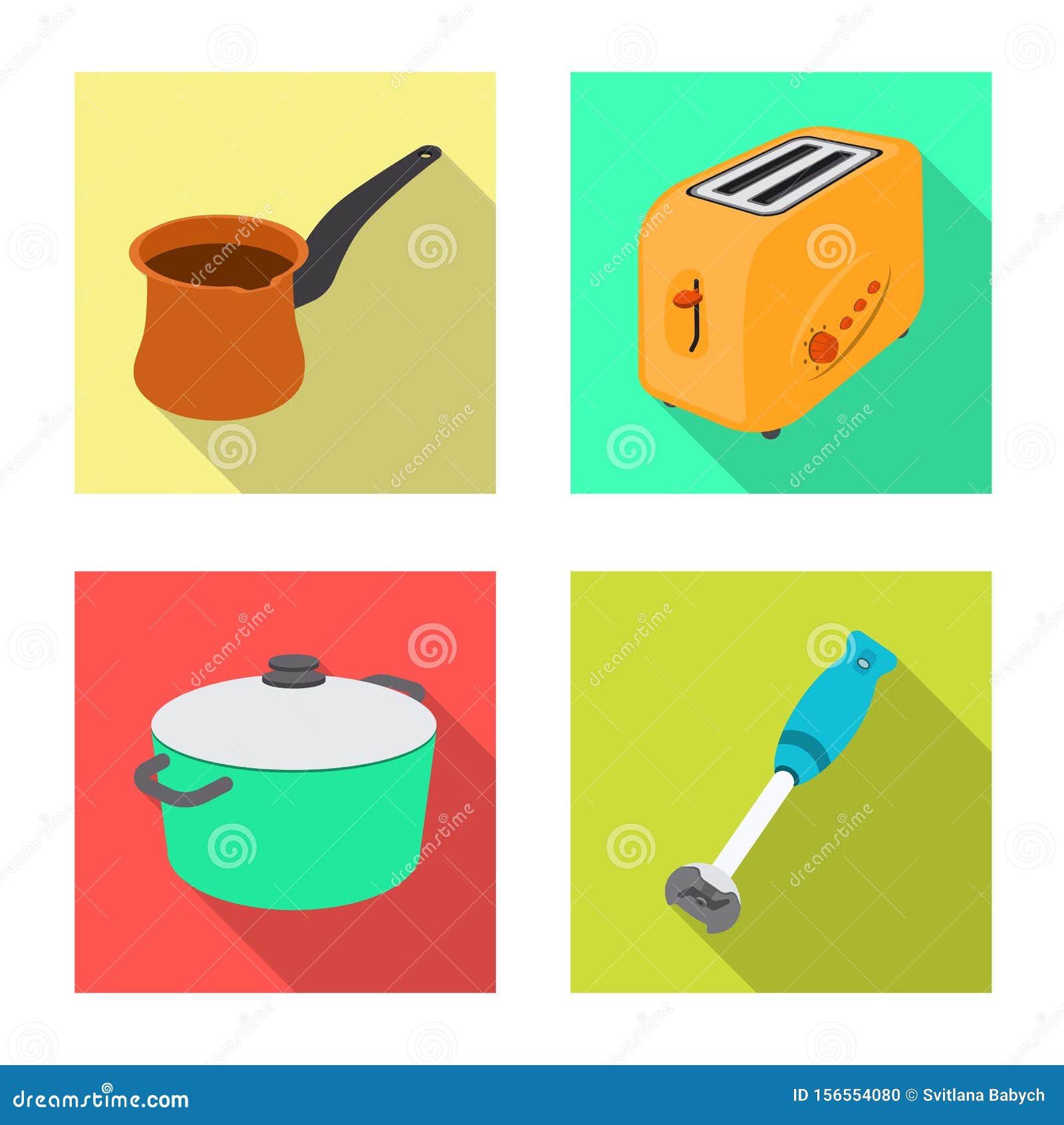 Vector Design of Kitchen and Cook Icon. Collection of Kitchen and ...