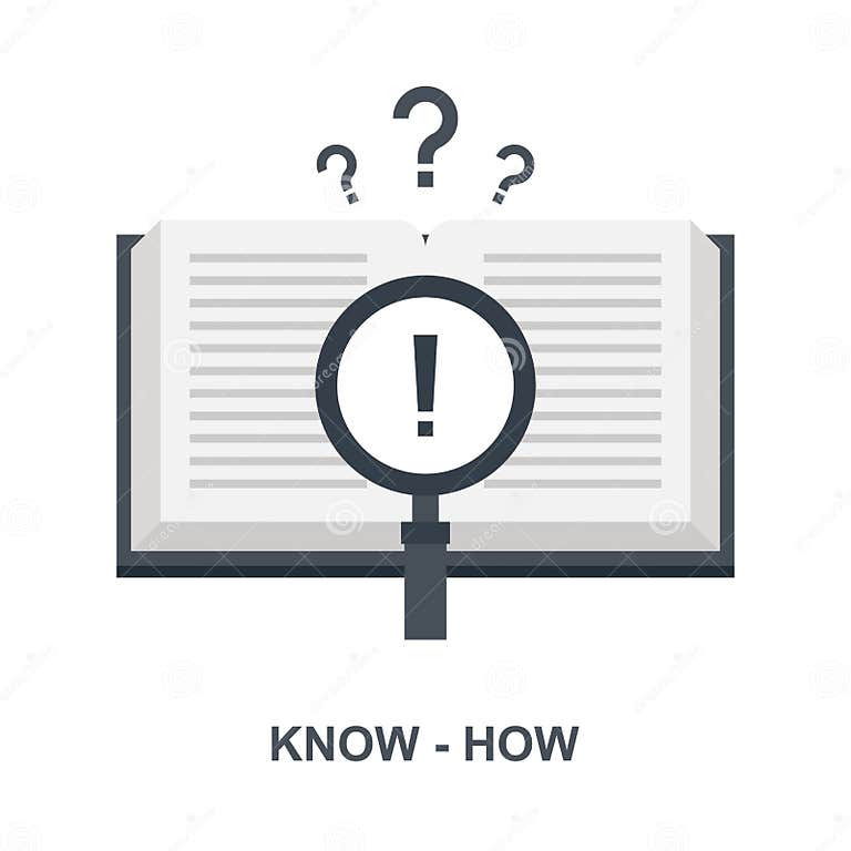 Know-How icon concept stock vector. Illustration of encyclopedia ...