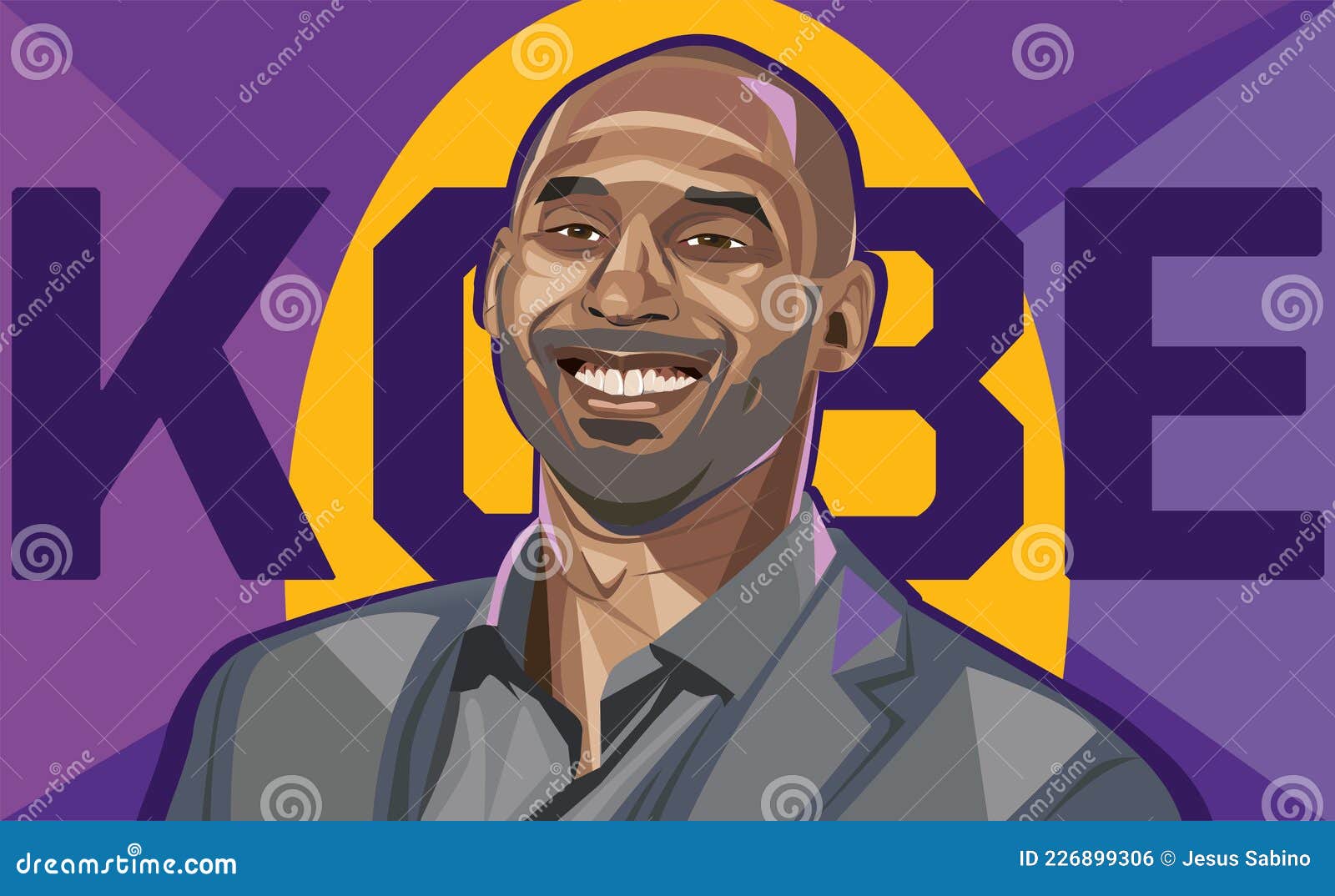 Vector Illustration of Kobe Bryant Editorial Photo - Illustration of ...