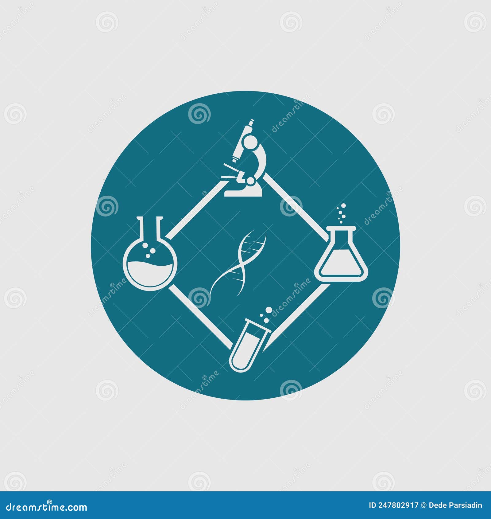Vector Illustration of Lab Logo Design Template Stock Vector ...