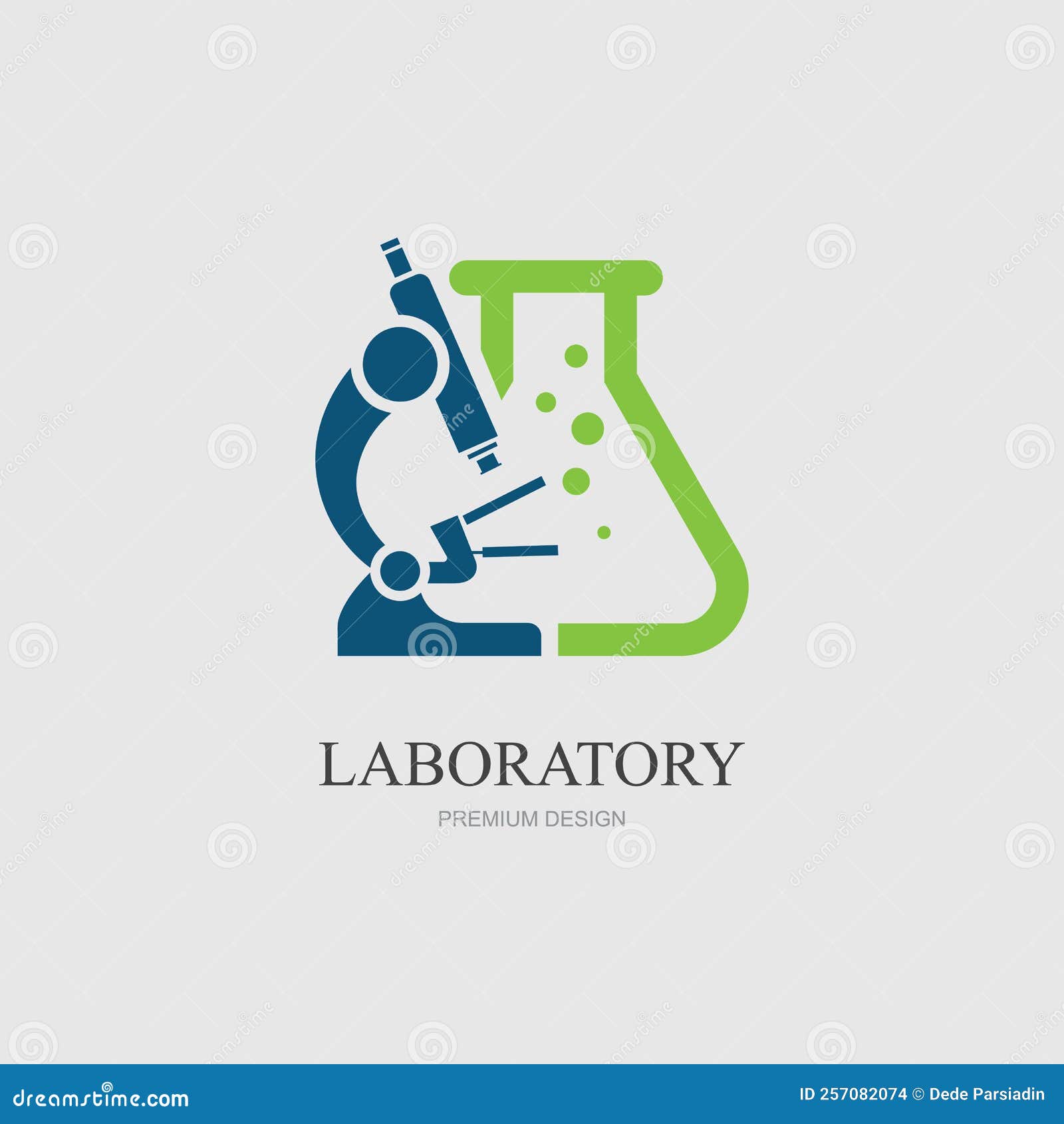 Vector Illustration of Lab Logo Design Template Stock Vector ...