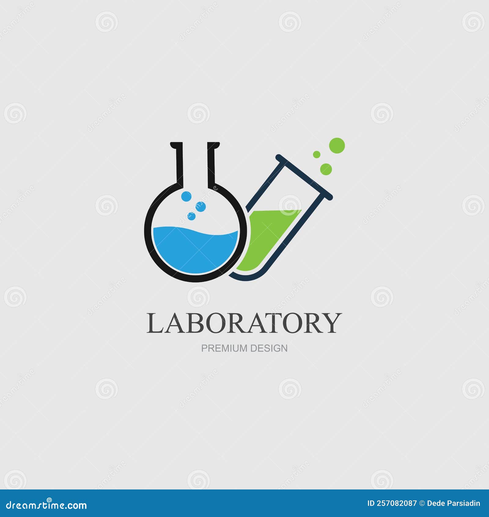 Vector Illustration of Lab Logo Design Template Stock Vector ...